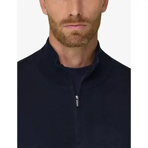 Boggi Milano Half-zip Wool Sweatshirt