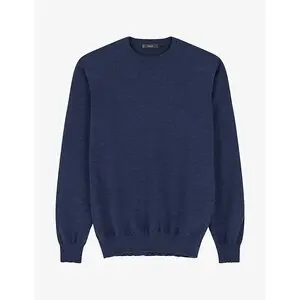 Boggi Milano Crew-neck Knitted Jumper - Indigo