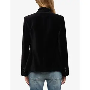 Zadig&Voltaire Vallo Officer-collar Stretch-woven Blazer