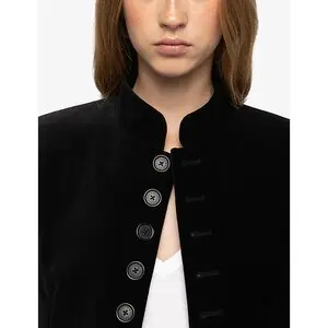 Zadig&Voltaire Vallo Officer-collar Stretch-woven Blazer