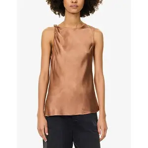 Rails Robin Twist Shoulder Strap Satin Tank Top