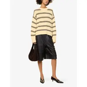 REFORMATION Cove Oversized Stripe Cashmere Jumper