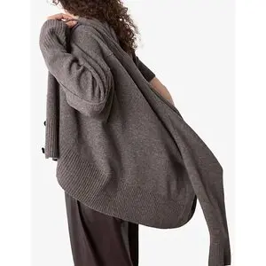 Whistles V-neck Long-sleeve Wool Cardigan
