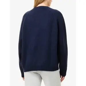 ADANOLA Embroidered-logo Oversize Cotton-knit Jumper