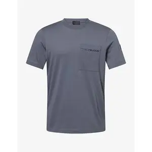 Moncler Logo-print Cotton T-shirt - Grey