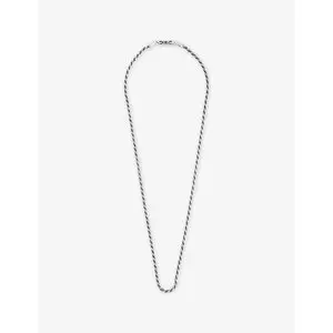 NINETWOFIVE Munir Sterling- Rope Chain Necklace - Silver