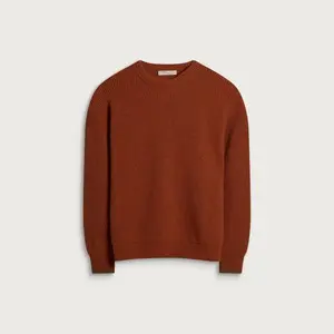 FRIZMWORKS Patch Round Pullover Knit - Brick