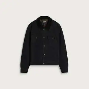 FRIZMWORKS Heavy Canvas Storm Trucker Jacket - Black