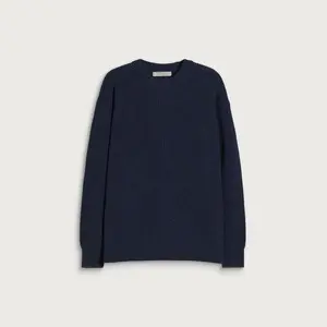 FRIZMWORKS Patch Round Pullover Knit - Navy