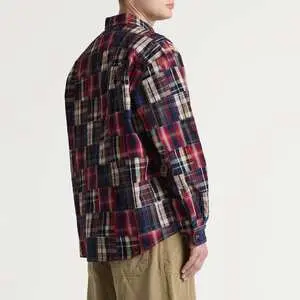 FRIZMWORKS Madras Patchwork Relaxed Shirt