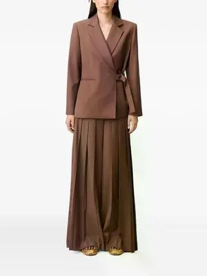 Claudie Pierlot Straight Jacket Silver Buckle - Brown