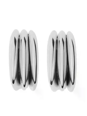 Burberry Thorn Hoop Earrings - Silver