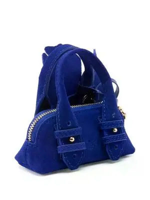 Pinko Floral-detail Suede Bag