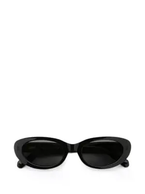 GAST Essi Oval-frame Sunglasses - Black