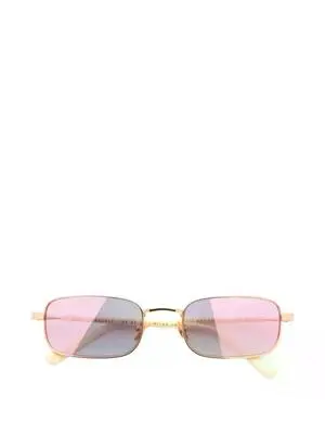 GAST Edara Rectangle-frame Sunglasses - Gold