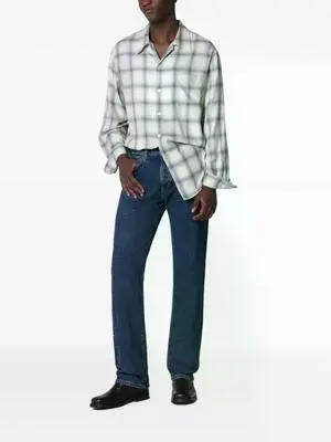 JEANERICA Casual Mid-rise Straight-leg Jeans - Blue