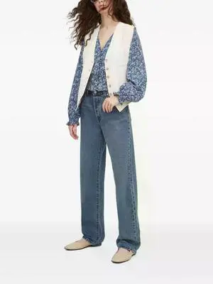 LEVI'S Tamara Floral-print V-neck Blouse - Blue