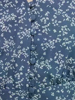 LEVI'S Tamara Floral-print V-neck Blouse - Blue