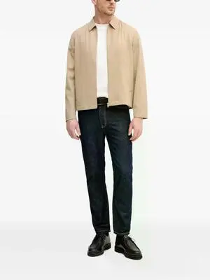 Lindbergh Casuel Zip-up Shirt Jacket - Neutrals