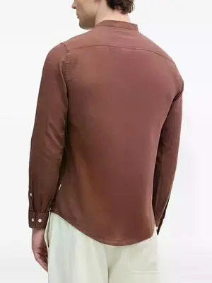 LINDBERGH Mandarin-collar Long-sleeve Shirt