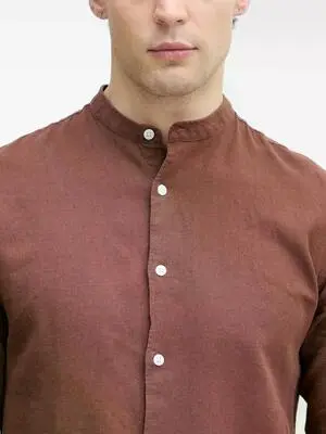 LINDBERGH Mandarin-collar Long-sleeve Shirt