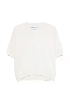 EMERSON RENALDI Short-sleeve Cashmeret-shirt - White