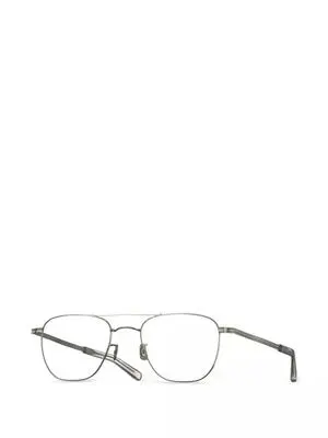 EYEVAN7285 196 Geometric-frame Glasses - Silver