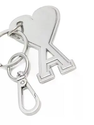 AMI Paris Metal Keyring With De Coeur