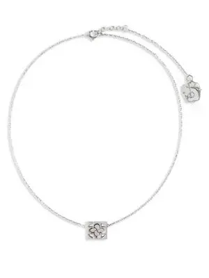 Burberry Rose Monogram Necklace - Silver