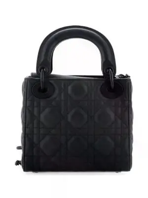DIOR Ultra Matte Lady Dior Chain Bag Cannage Quilt Calfskin Mini Shoulder Bag