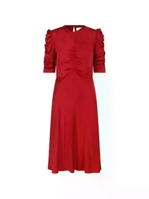 Isabel Marant Étoile Lemila Ruched Silk Midi Dress