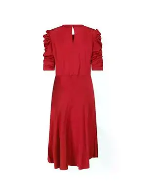 Isabel Marant Étoile Lemila Ruched Silk Midi Dress