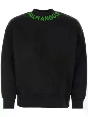 Palm Angels Logo-print Sweatshirt - Black
