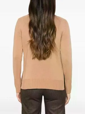 VELA SHOP Ribbed-knit Raglan-sleeve Sweater