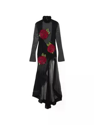Blumarine Sequin-embroidered Maxi Dress