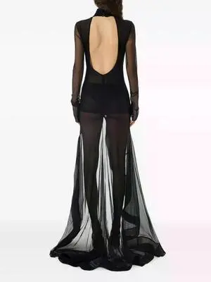 Blumarine Sequin-embroidered Maxi Dress