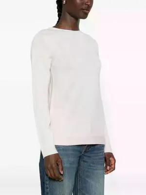VELA SHOP Fine-knit Boat-neck Sweater