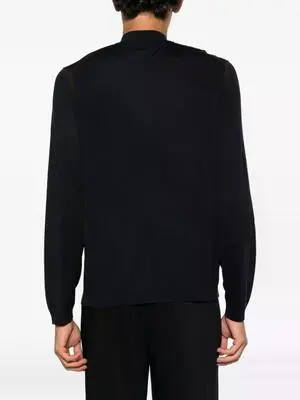 Emporio Armani Contrast-trim High-neck Sweater
