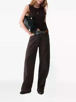 Liu Jo Knit Vest With Lace-detail