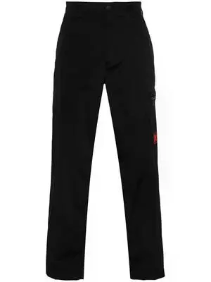 Palm Angels Loose-fit Shell Trousers - Black