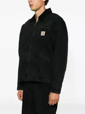 Carhartt Work In Progress Logo-patch Corduroy-collar Jacket