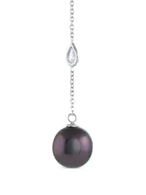 BAGGINS Diamond And Tahitian South Sea Pearl Drop Earrings