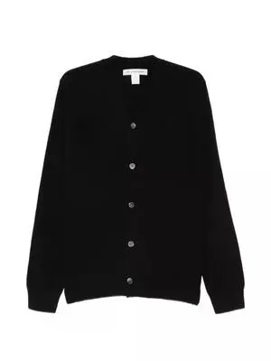Comme Des Garçons V-neck Button-up Cardigan - Black