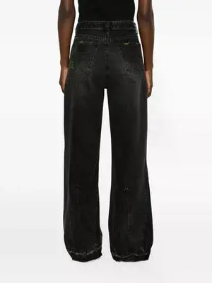 LOIS Skater Flare Distressed Flared Jeans