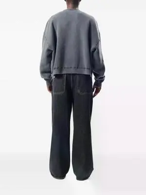 SUNFLOWER Cropped Washed-fleece Sweater