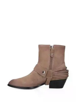 Pinko Buckled Suede Boots