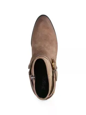 Pinko Buckled Suede Boots