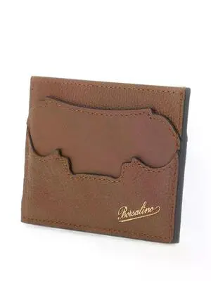 Borsalino Logo-embossed Card Holder - Brown