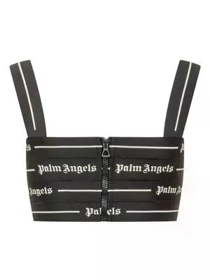 Palm Angels Logo-tape Crop Top