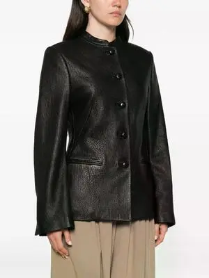 RÓHE Grained-leather Jacket